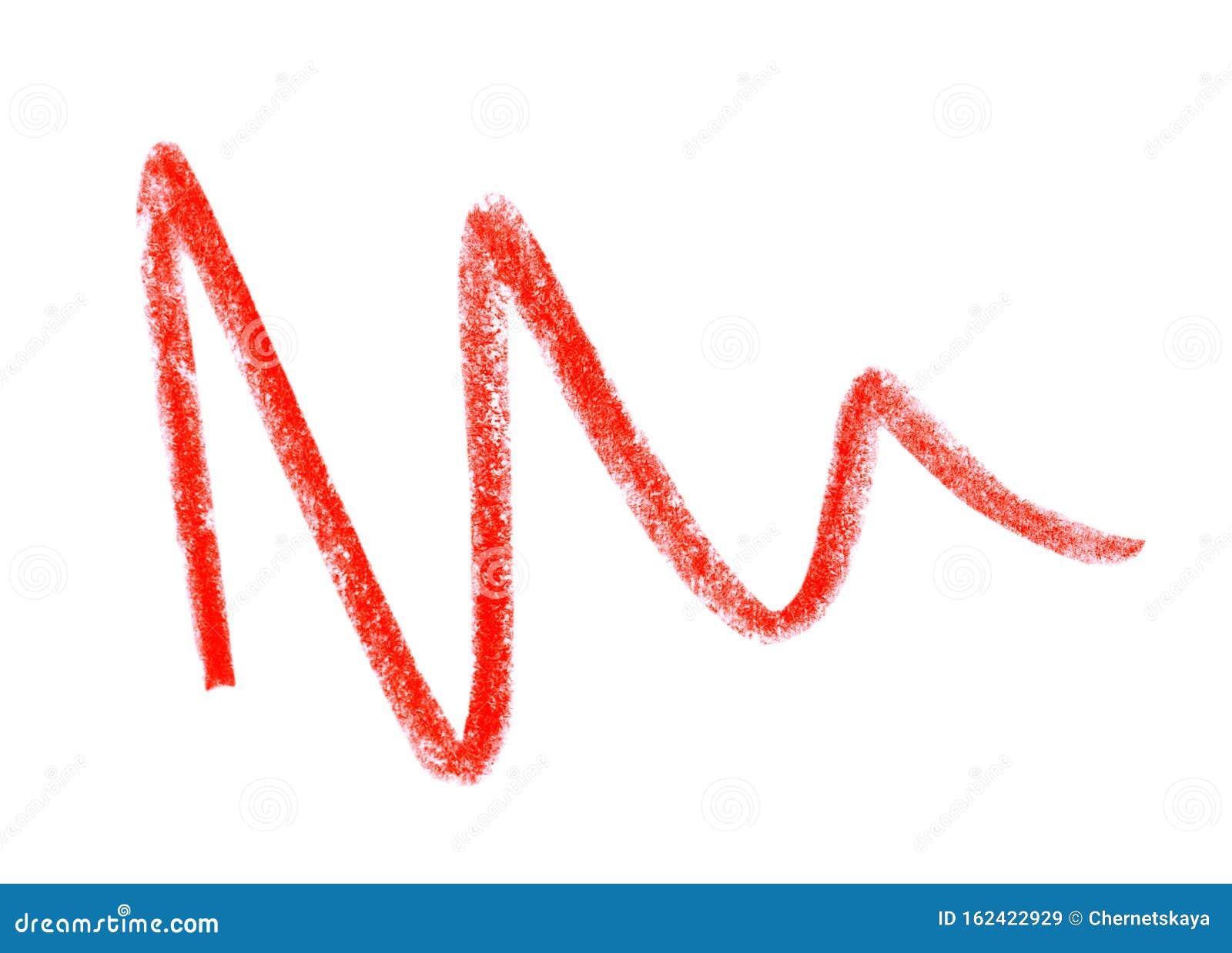Red Pencil Scribble on White, Top View Stock Image - Image of abstract ...