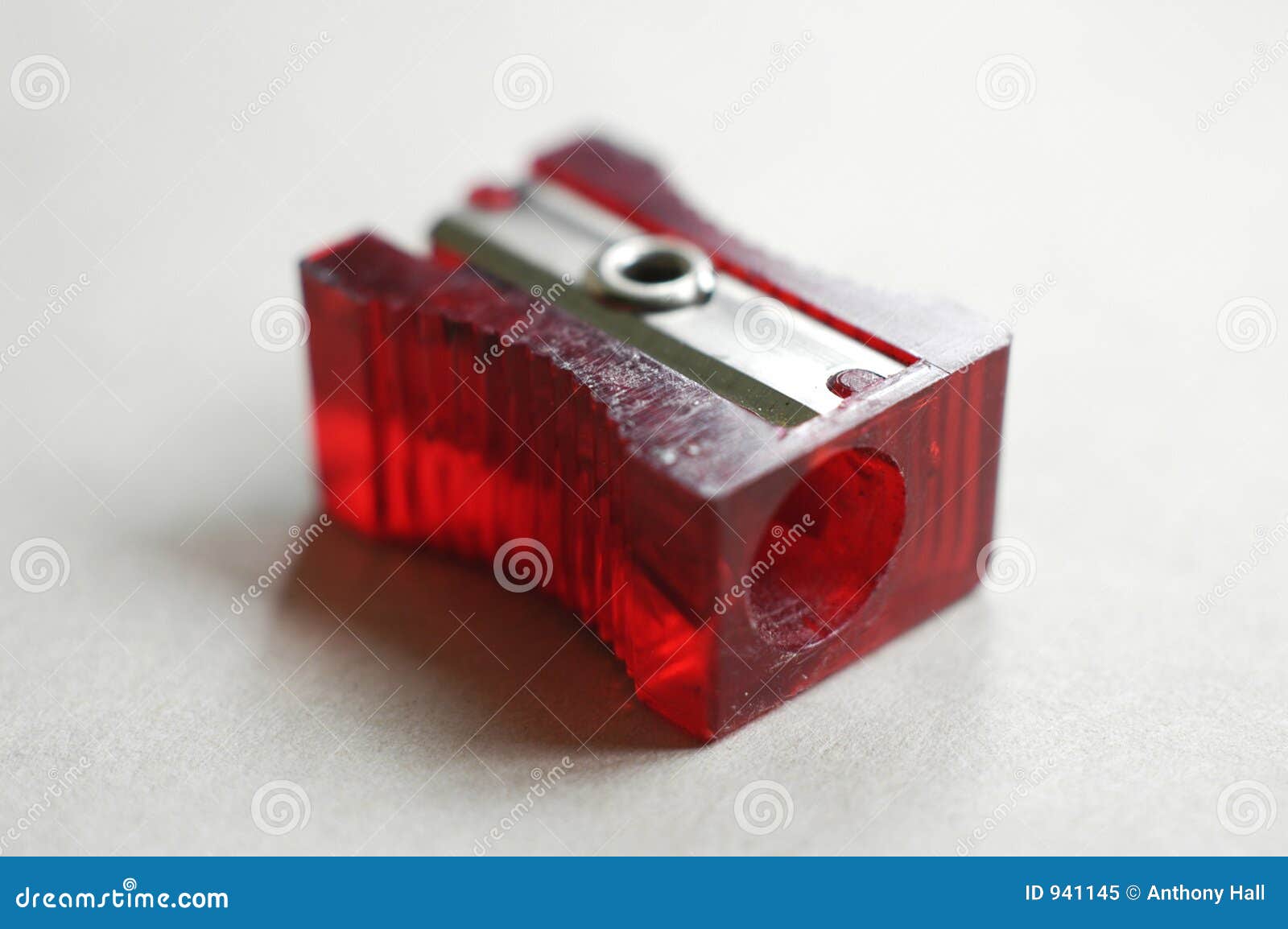 Red Pencil Sharpener stock image. Image of aluminum, supply - 941145