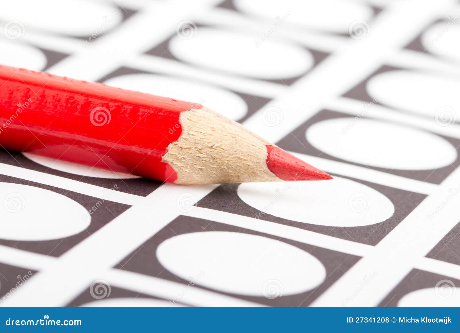 Red pencil used for voting stock photo. Image of romney - 27341208