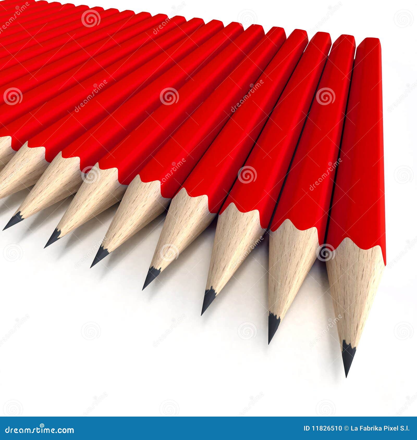 Red pencils stock illustration. Illustration of instrument - 11826510