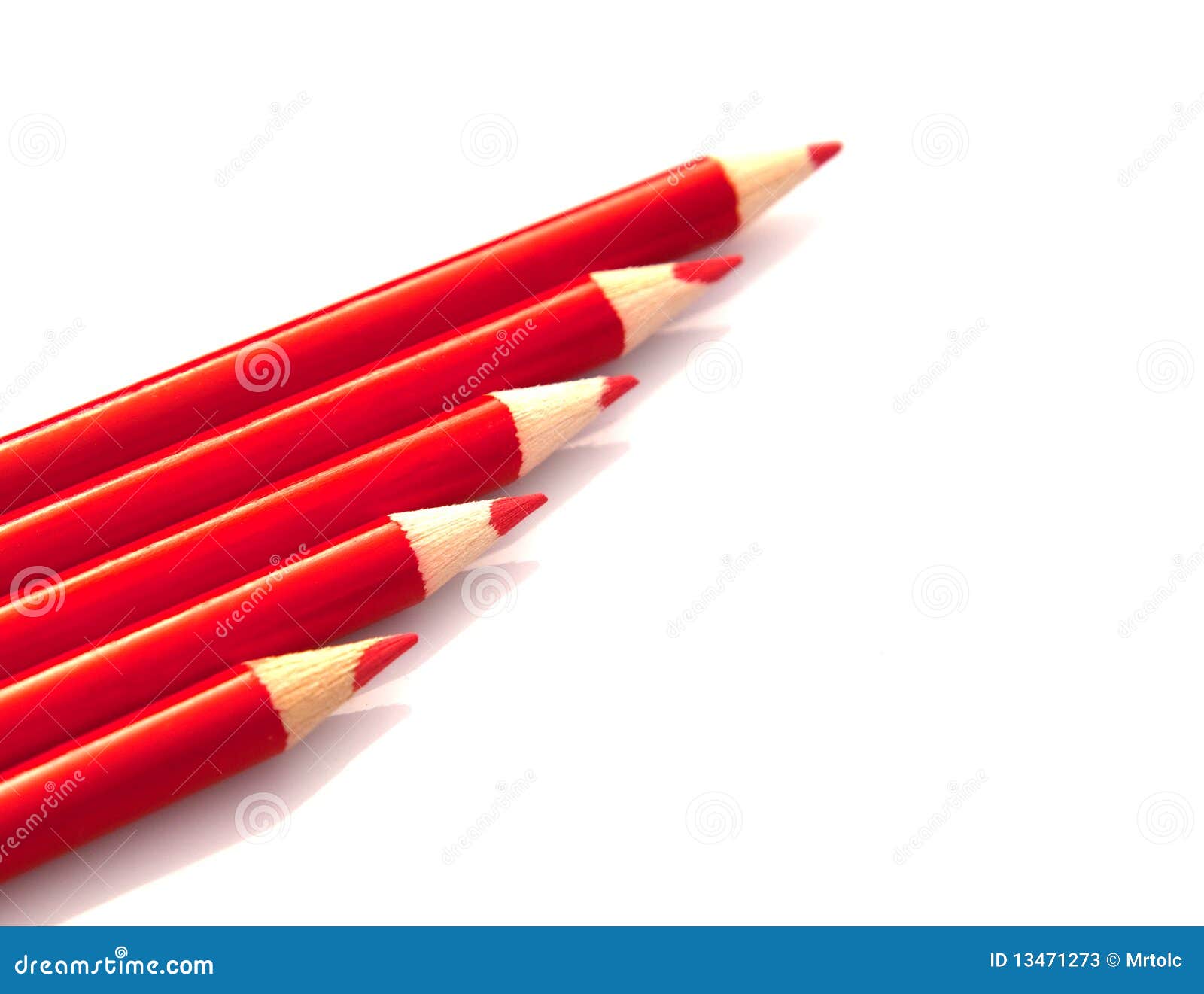Red Pencils stock image. Image of wooden, equipment, draw - 13471273