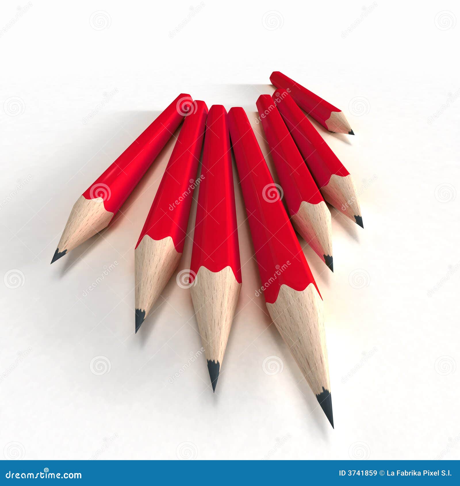 Red pencils stock illustration. Illustration of school - 3741859