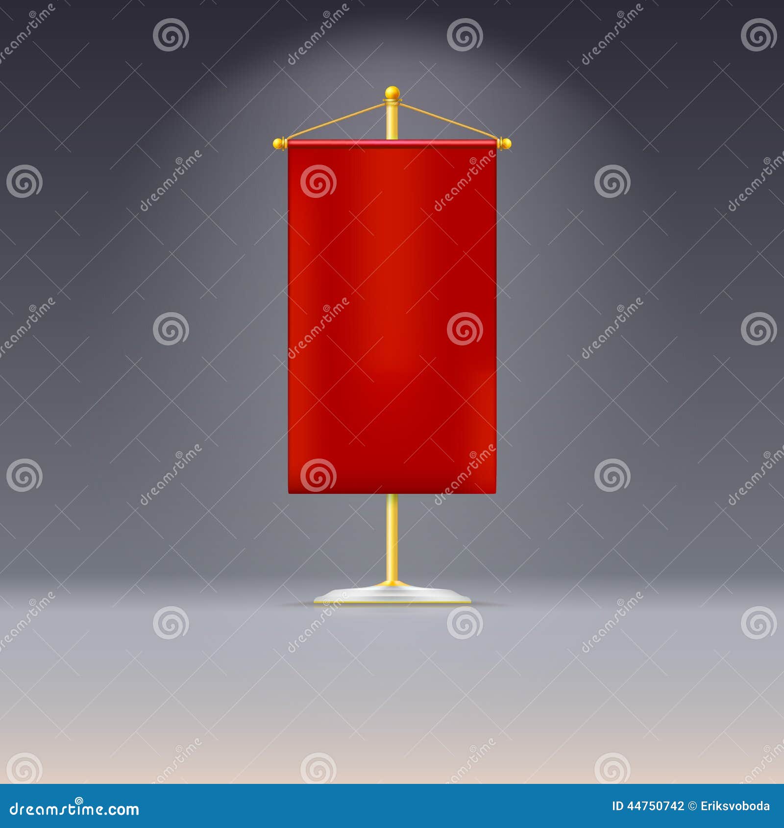 Red Pennant Flag Yellow Base Stock Illustrations – 2 Red Pennant Flag ...