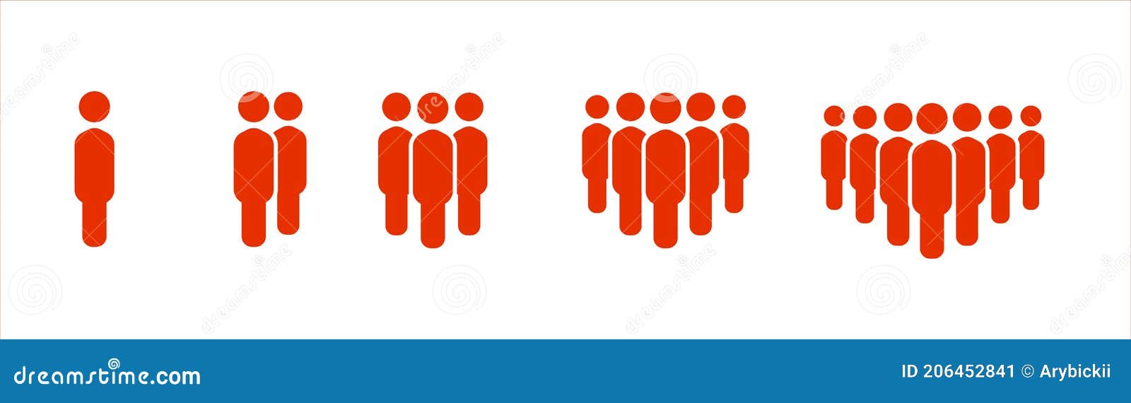 Red People Icons. Vector Sign Stock Vector - Illustration of staff ...