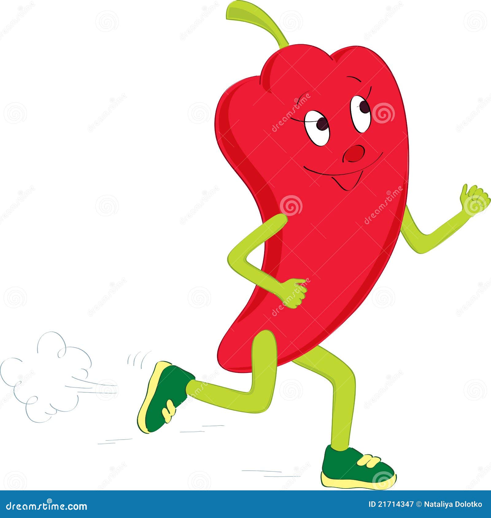 Red pepper stock vector. Illustration of drawn, cartoon - 21714347