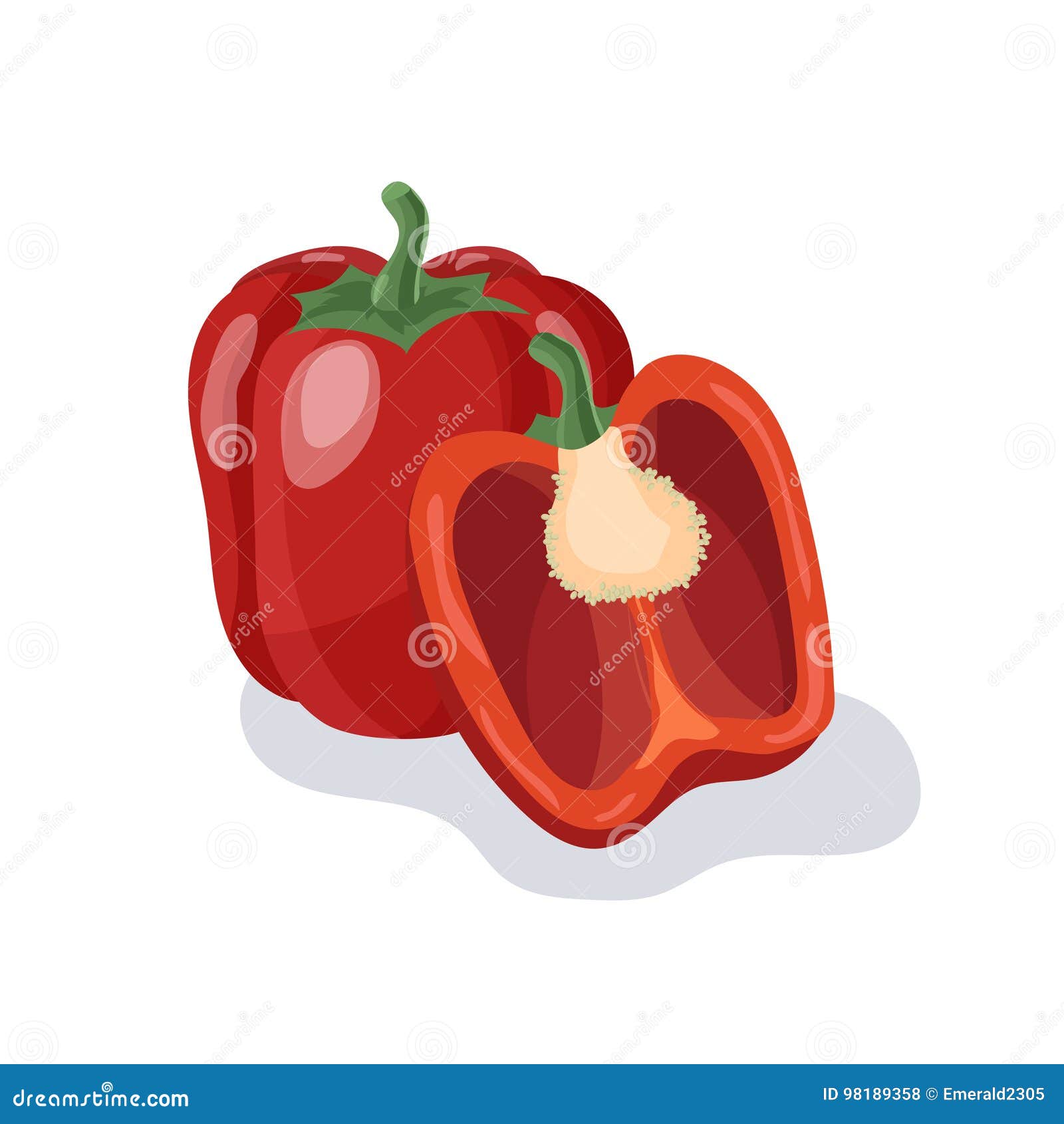 Red Pepper Cartoon Vector Illustration Stock Vector - Illustration of ...