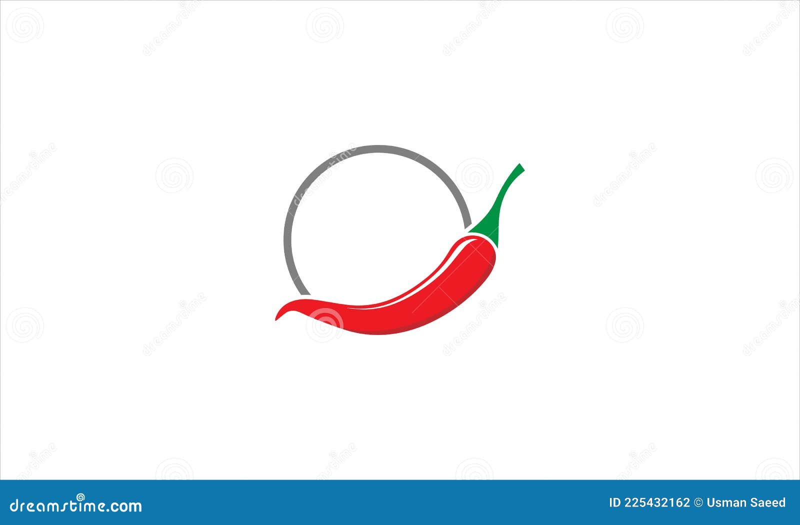 Red Pepper Chili in Circle Symbol Vector Icon Illustration Stock Vector ...