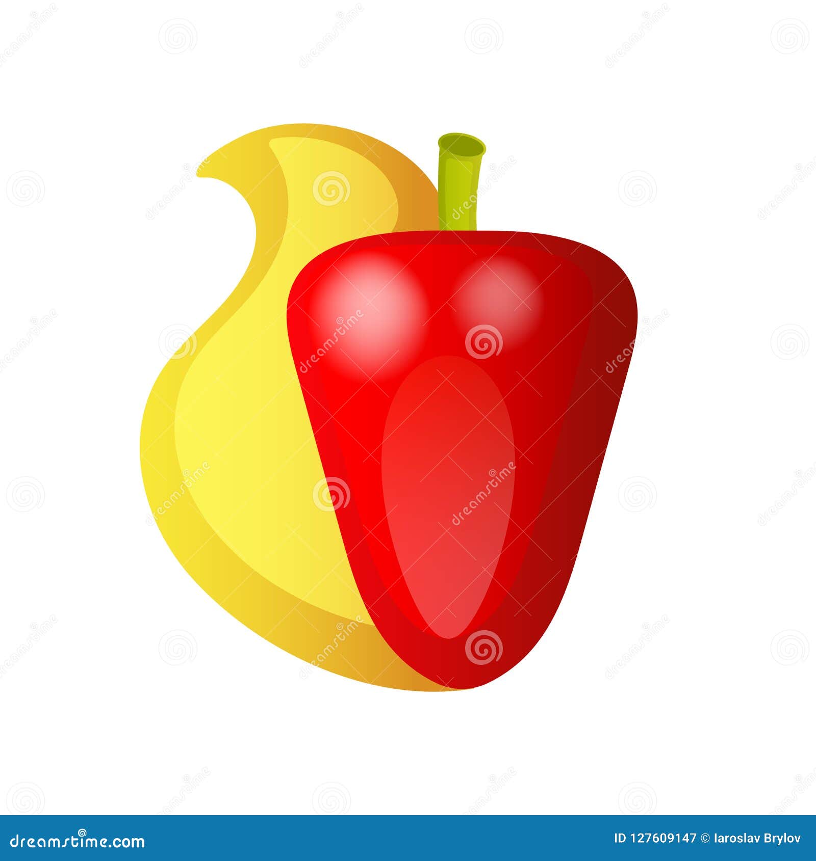 Red Pepper Chilli Vector Flat Material Design Stock Vector ...