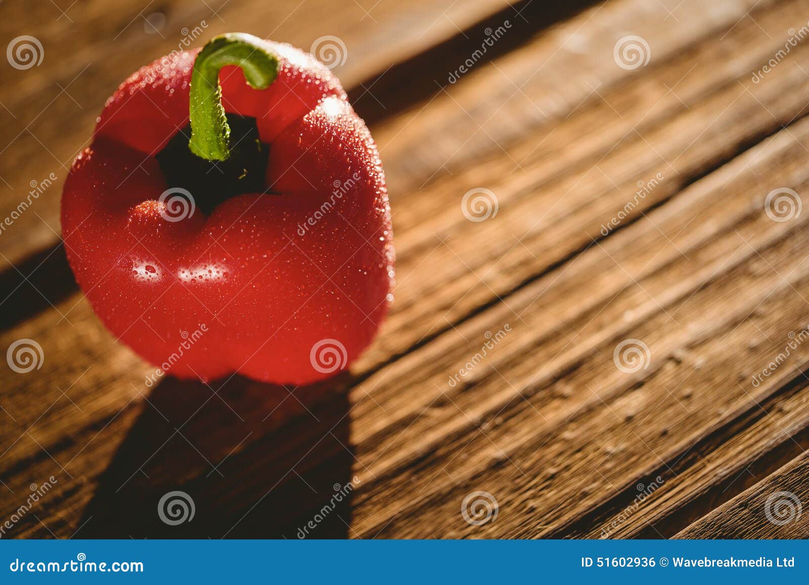 Red Pepper on Chopping Board Stock Photo - Image of copy, cooking: 51602936