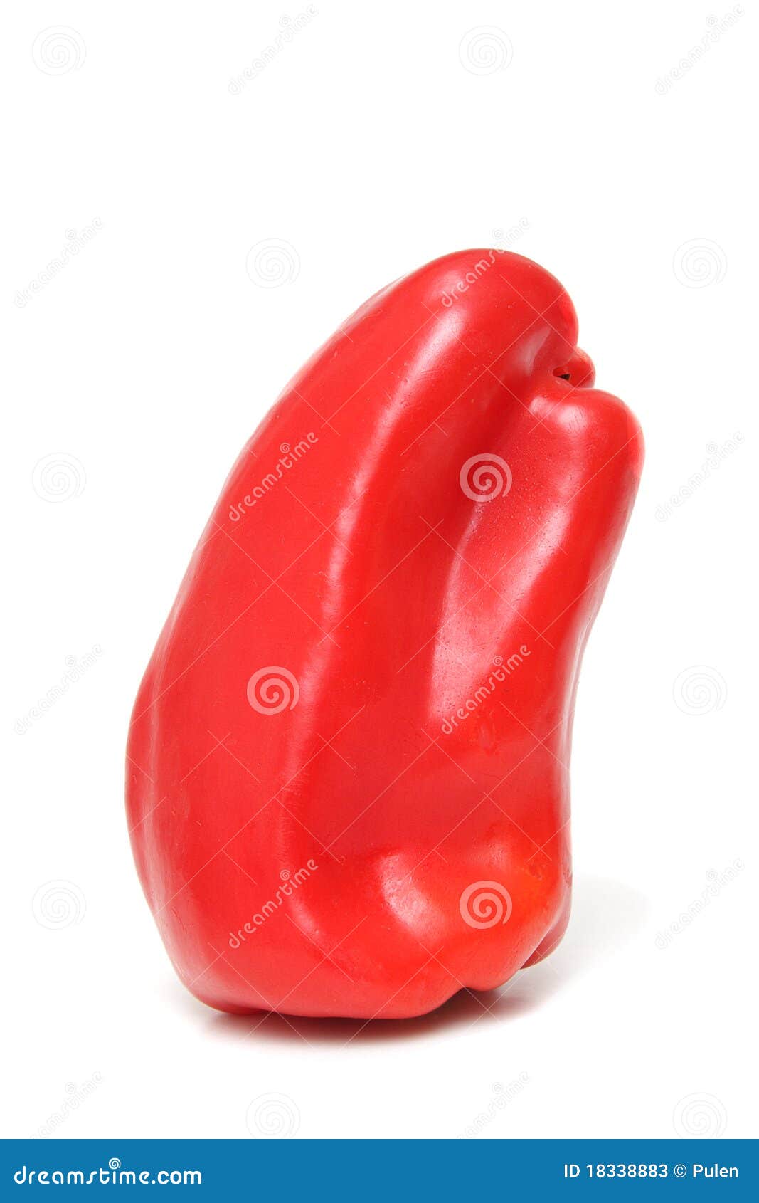 Red pepper isolated stock image. Image of white, pepper - 18338883