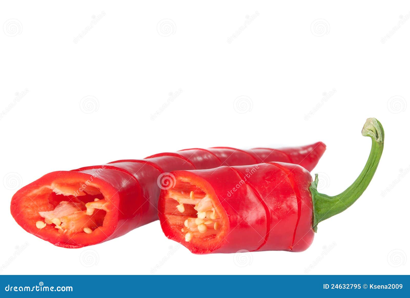 Red pepper isolated stock image. Image of slice, pepper - 24632795
