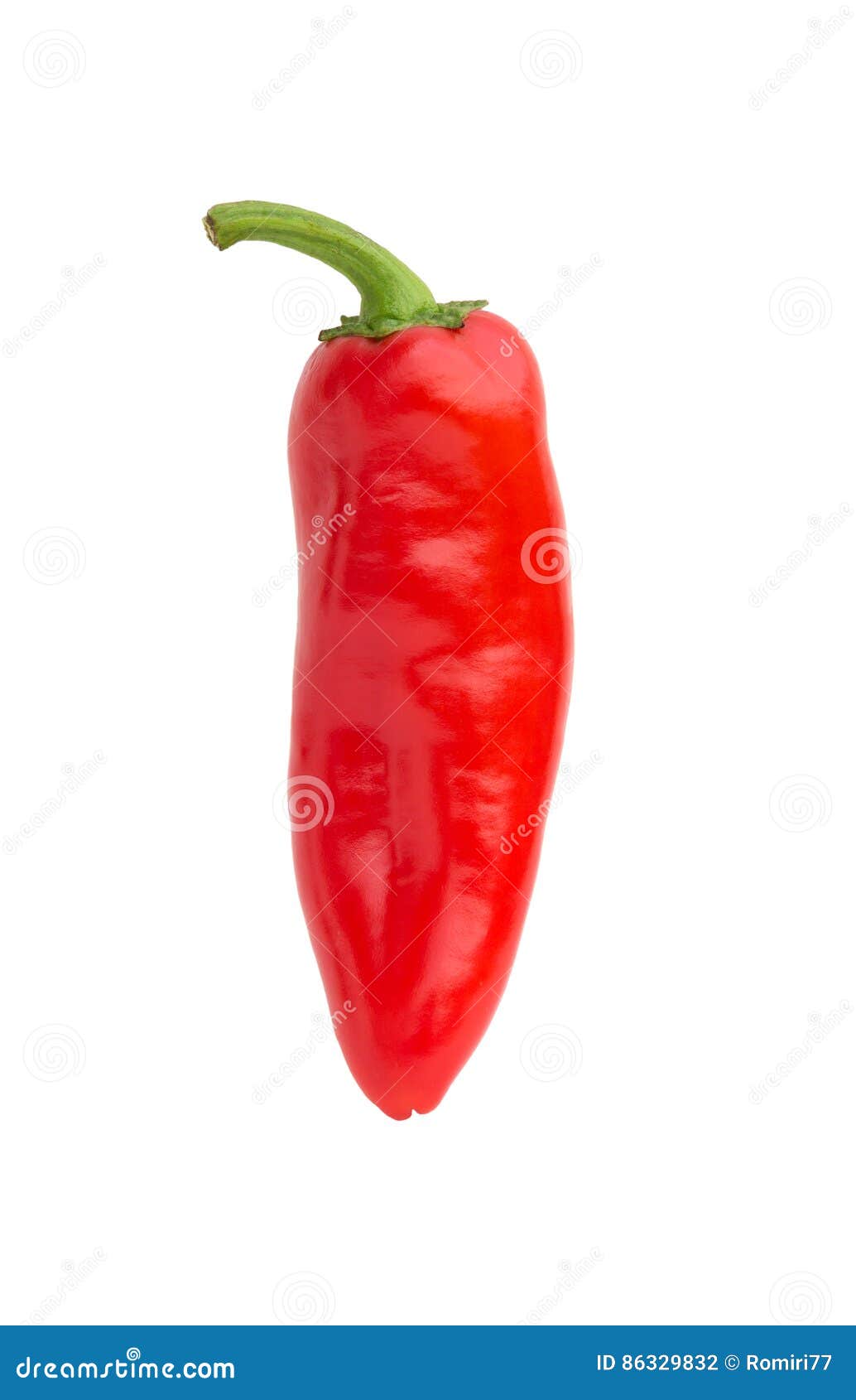 Red Pepper Isolated stock photo. Image of view, healthy - 86329832