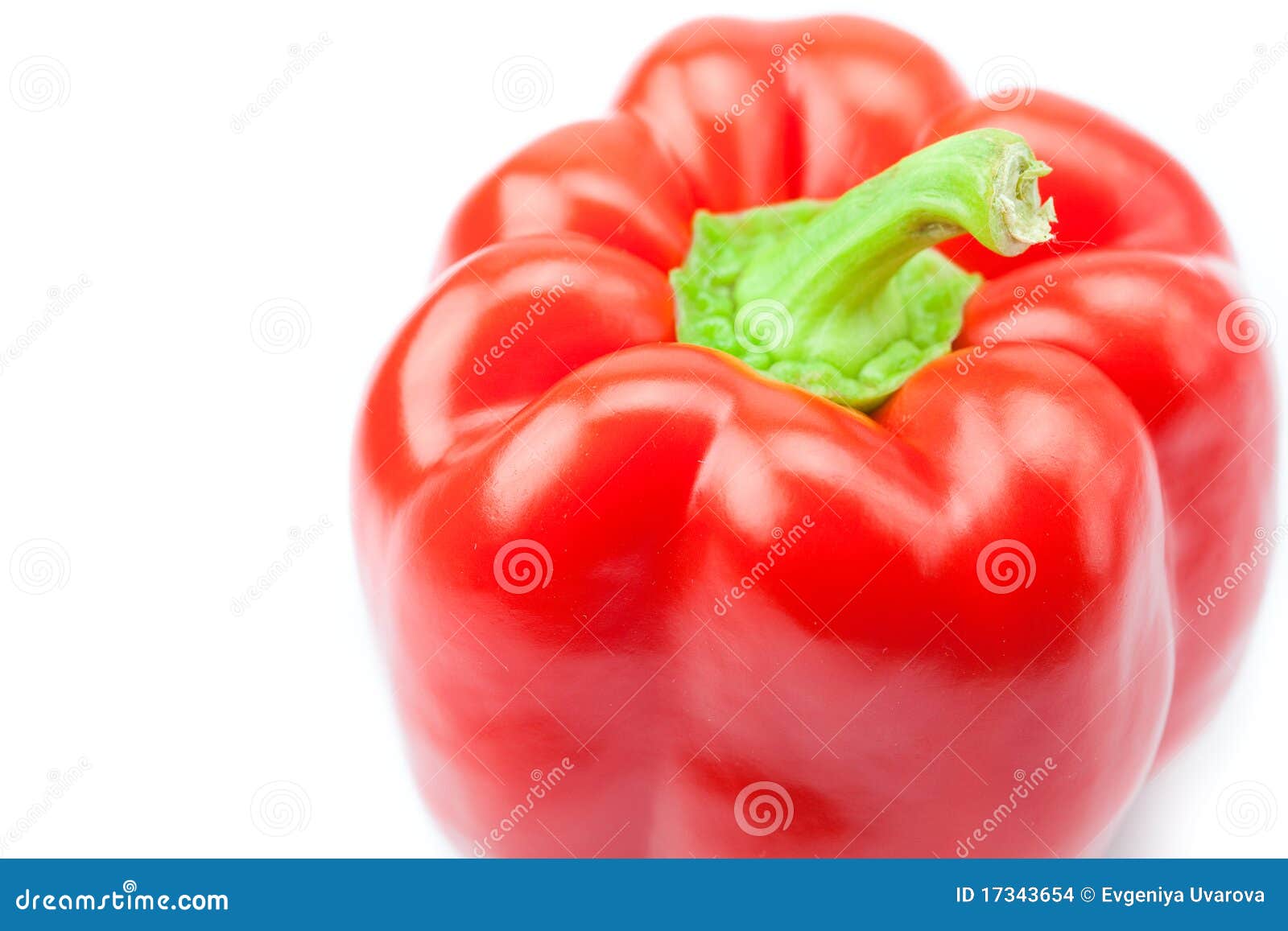 Red Pepper Isolated on White Stock Photo - Image of isolated, freshness ...