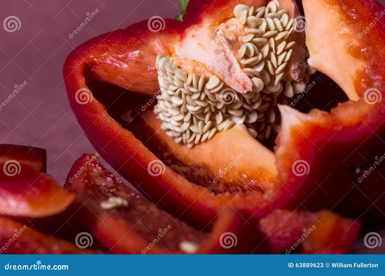 Red Pepper Macro stock image. Image of color, freshly - 63889623