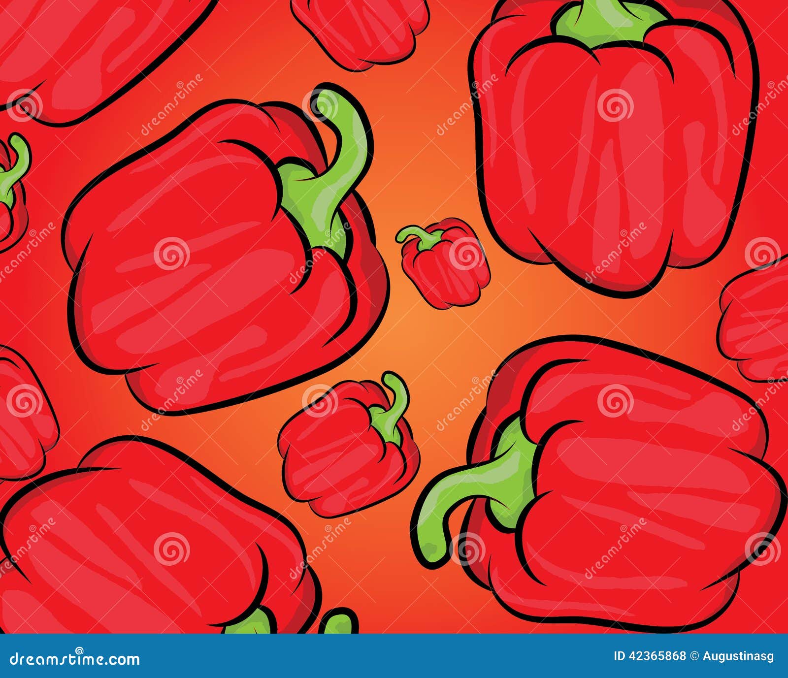 Red pepper pattern stock illustration. Illustration of graphics - 42365868