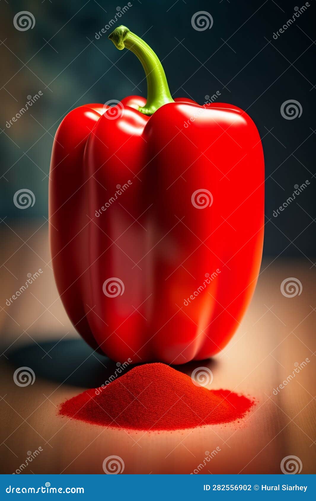 Red Pepper and red powder stock illustration. Illustration of lighting ...