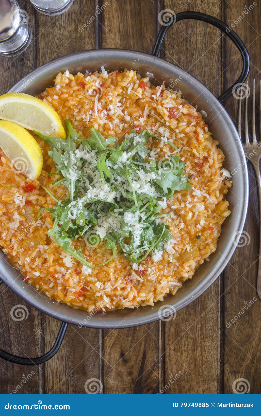 Red pepper risotto stock image. Image of peppers, food - 79749885