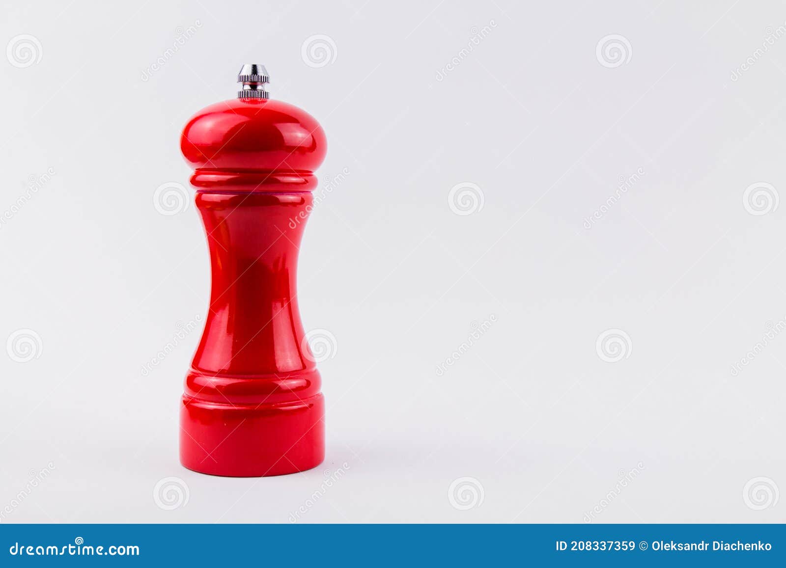 Red Pepper Shaker on White Background Stock Image - Image of grain ...
