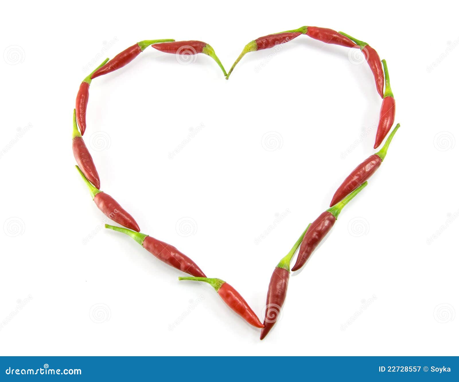 Red Pepper in a Shape of a Heart Stock Image - Image of dieting ...