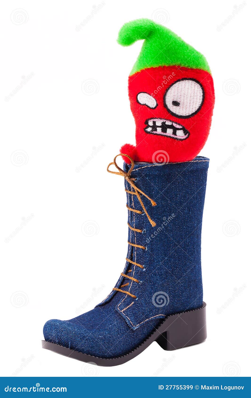 Red pepper in shoe stock image. Image of smile, rust - 27755399