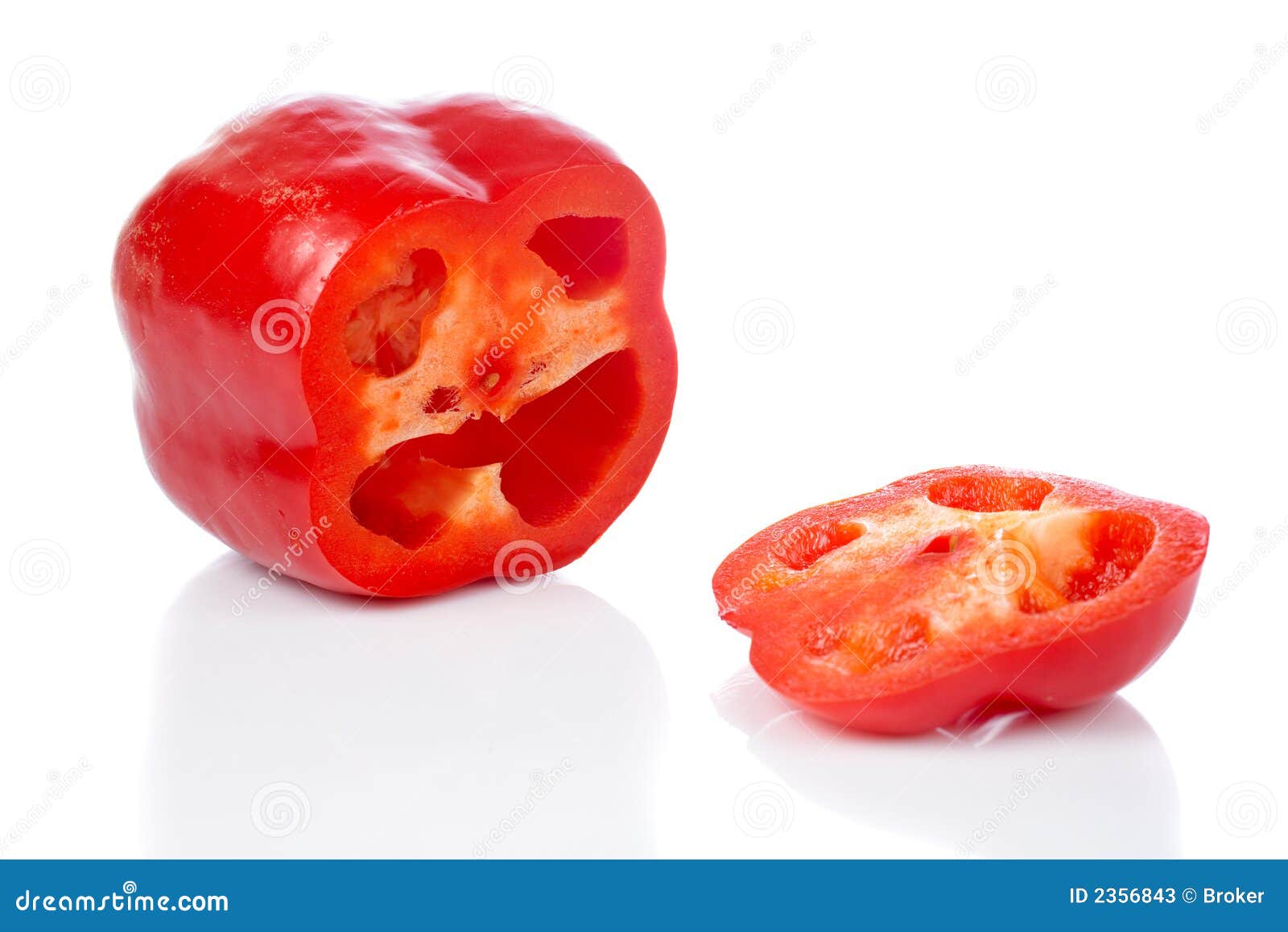 Red pepper slices stock image. Image of nature, green - 2356843
