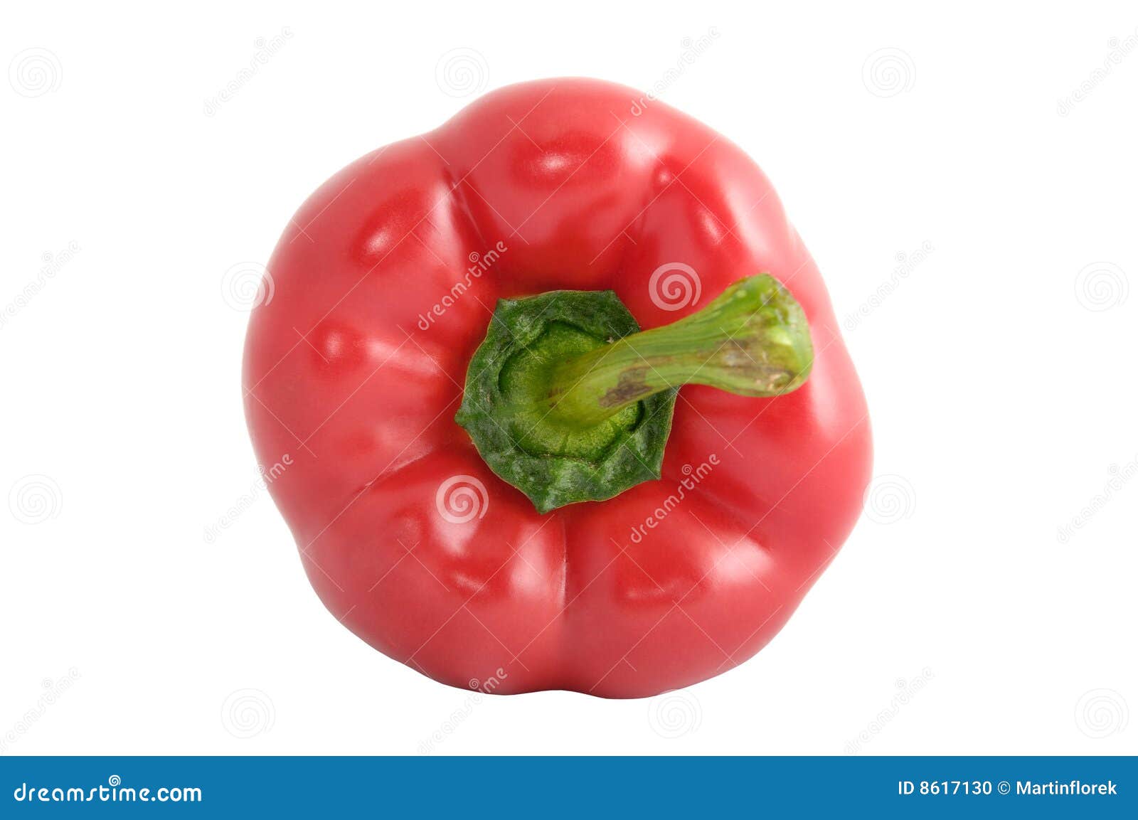 Red pepper from top stock photo. Image of health, natural - 8617130
