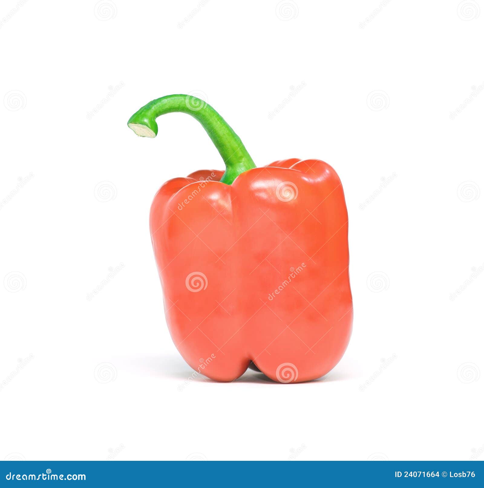 Red Pepper on White Background Stock Photo - Image of color, spicy ...