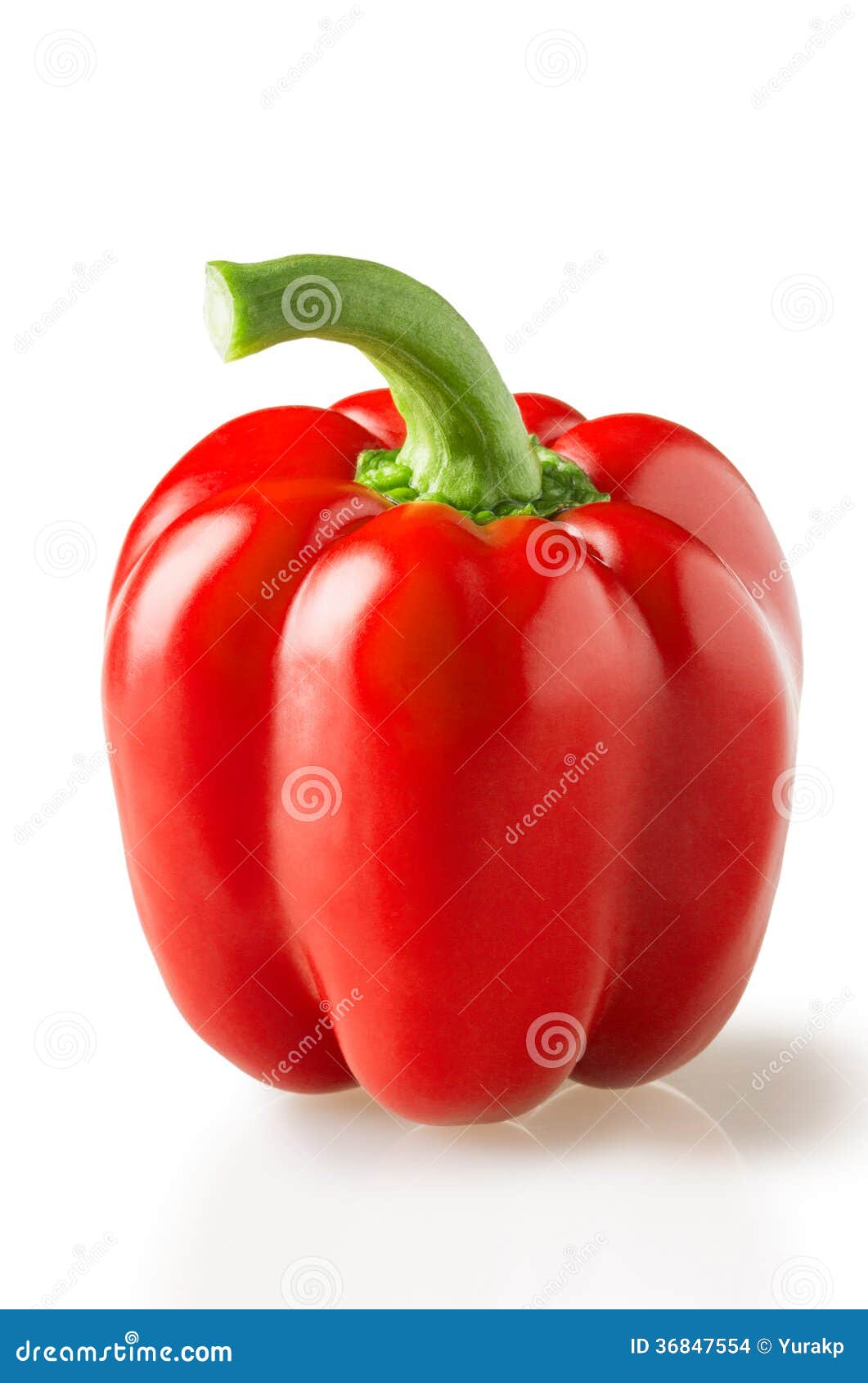 Red Pepper on White Background Stock Photo - Image of ingredient, food ...