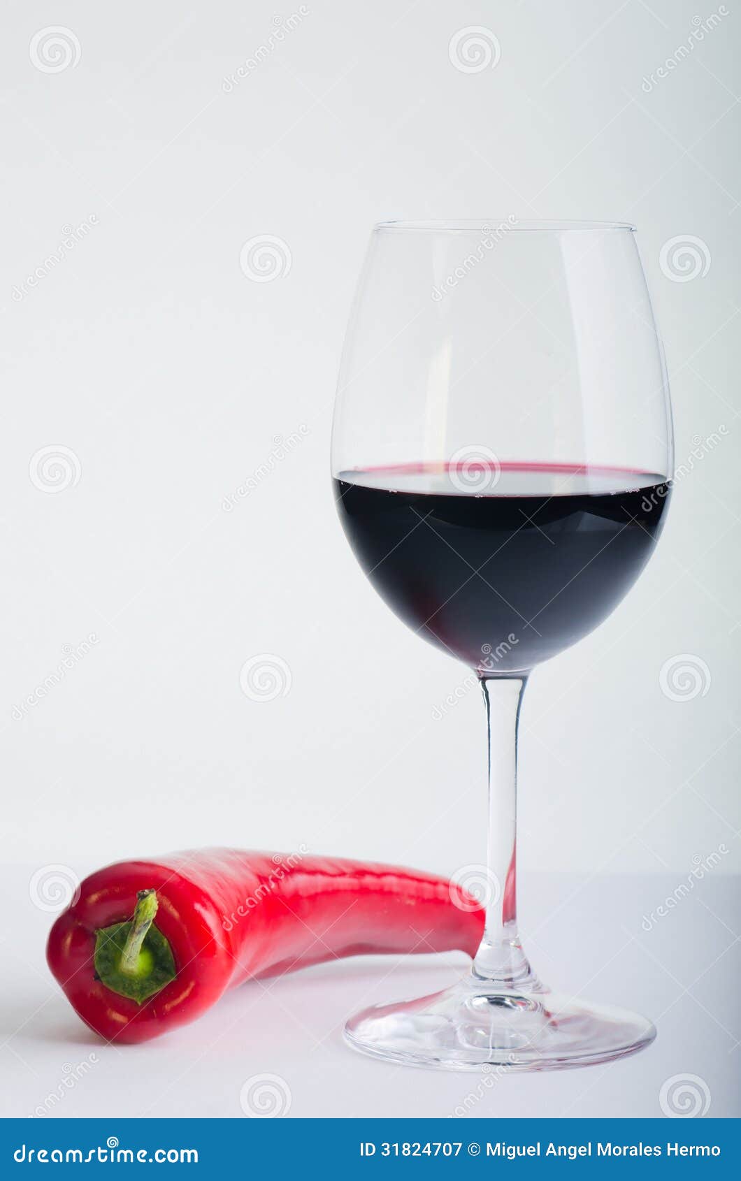 Red Pepper and wine stock image. Image of gastronomy - 31824707