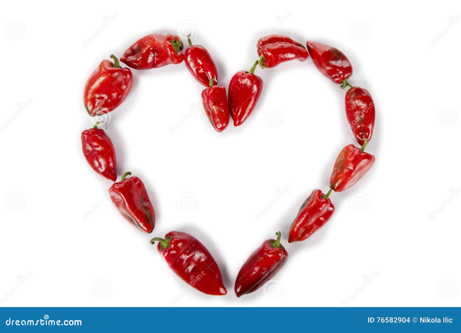 Red peppers heart shape stock photo. Image of rustic - 76582904