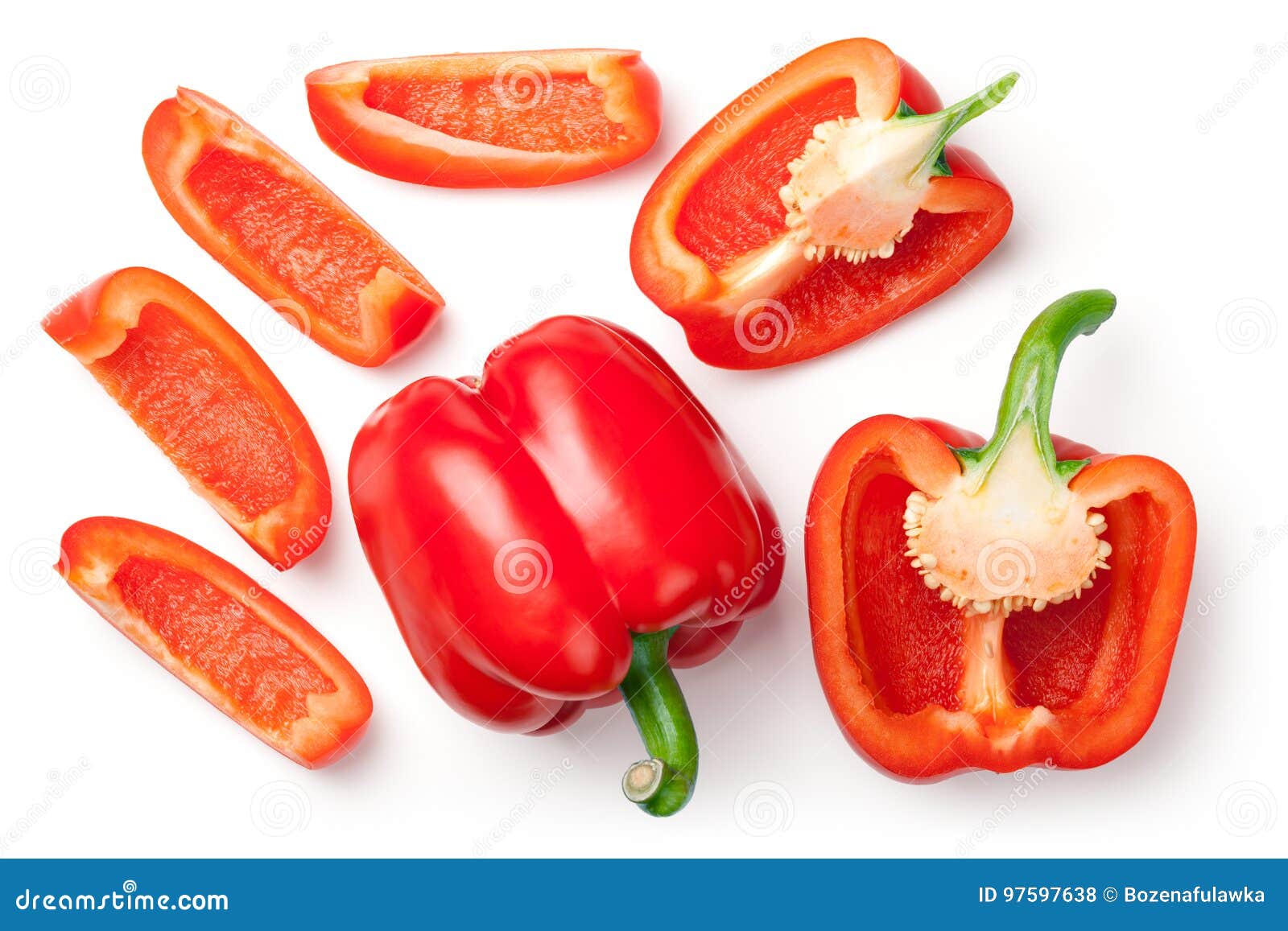 Red Peppers Isolated on White Background Stock Photo - Image of peppers ...