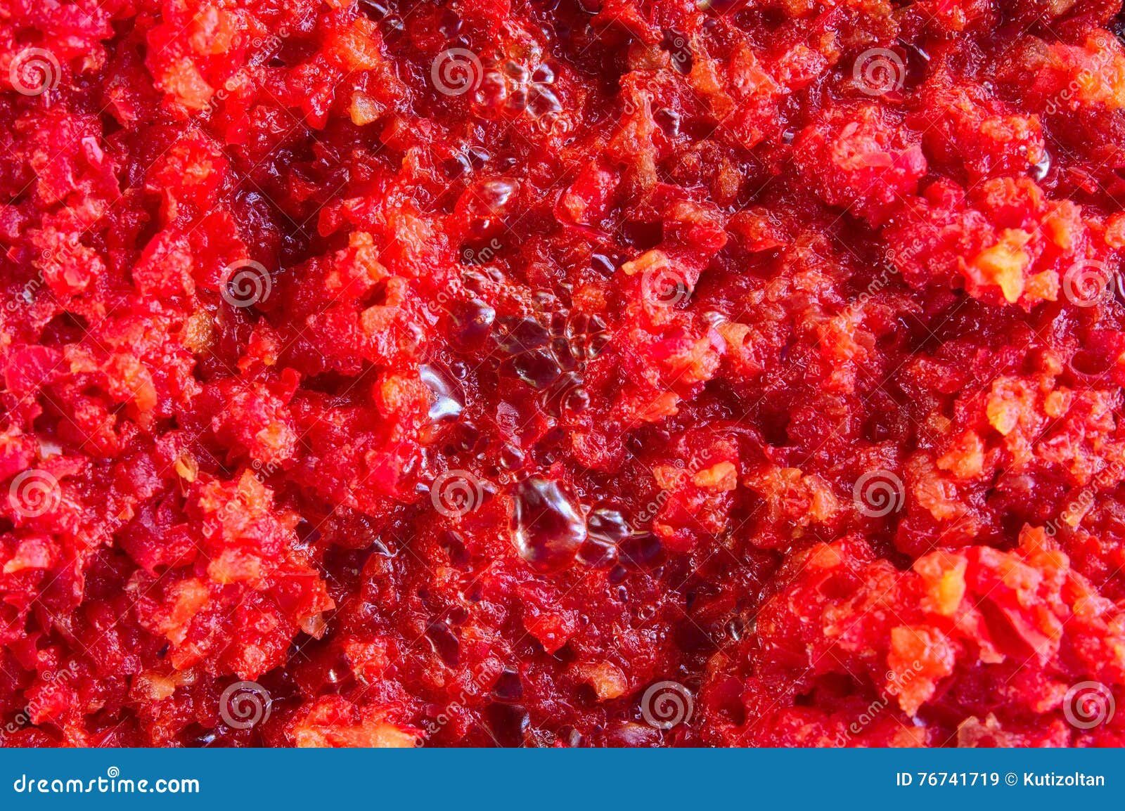 Red Peppers Minced RAW Format Stock Image - Image of flavor, fiery ...
