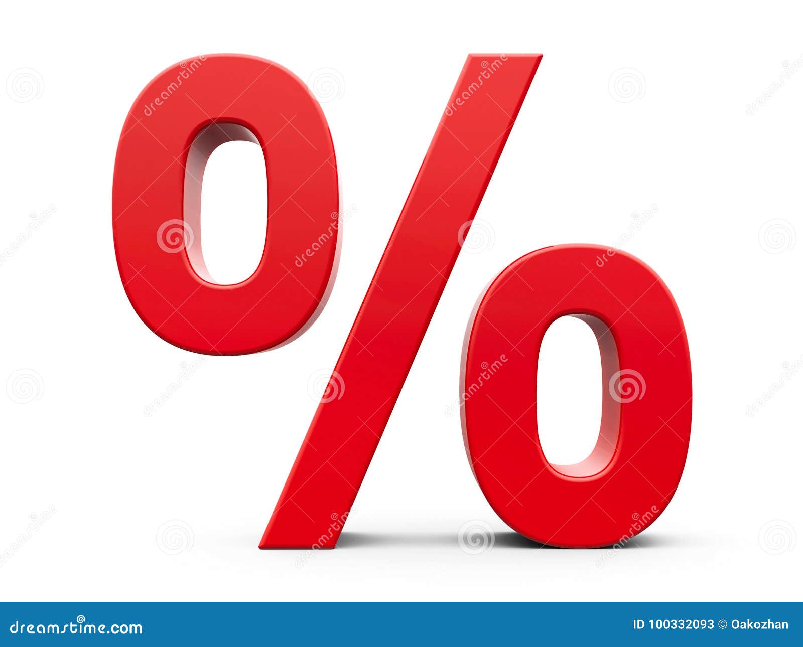 Red Percent stock illustration. Illustration of plastic - 100332093
