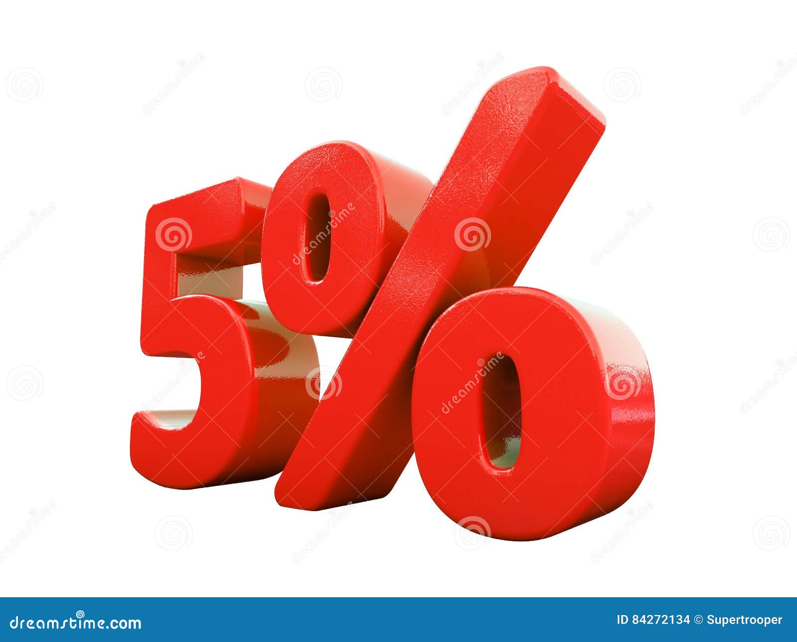 5 Red Percent Sign Isolated Stock Illustration - Illustration of ...