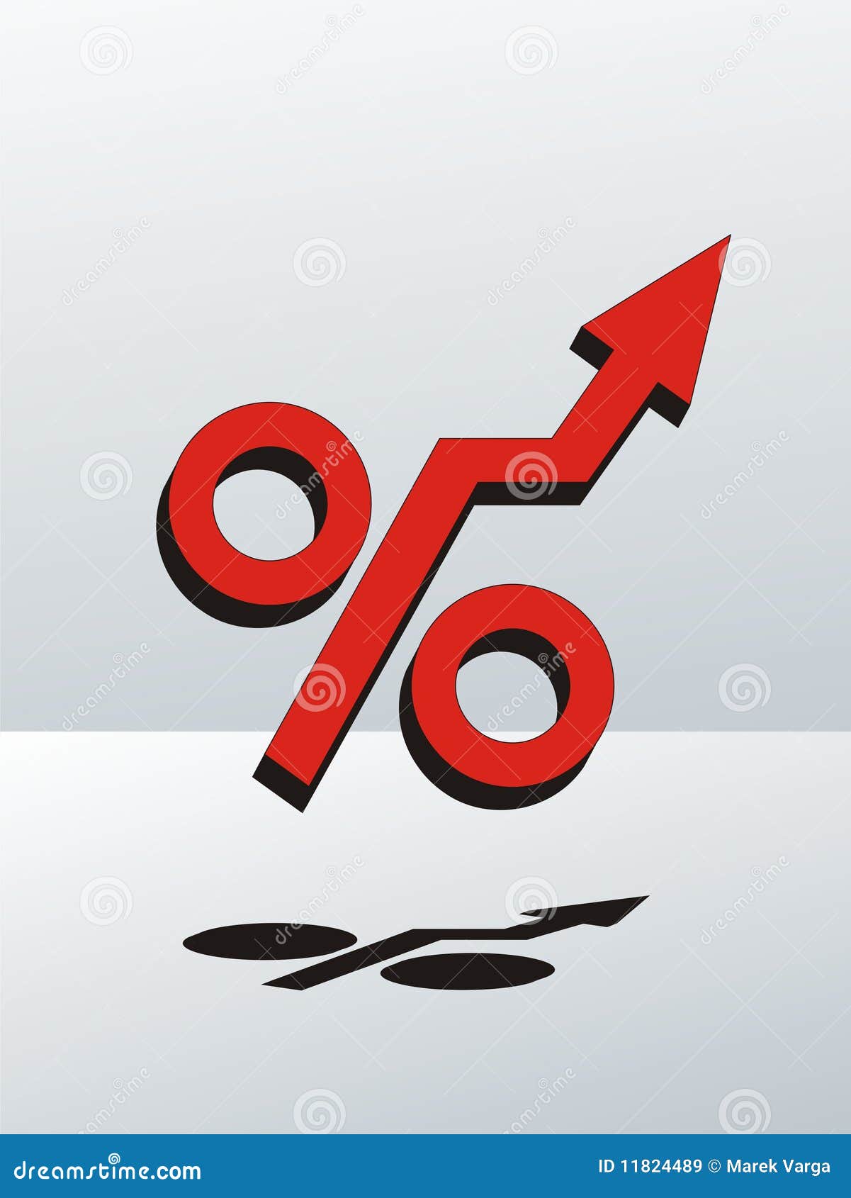 Red Percent Symbol in Vector Stock Vector - Illustration of business ...
