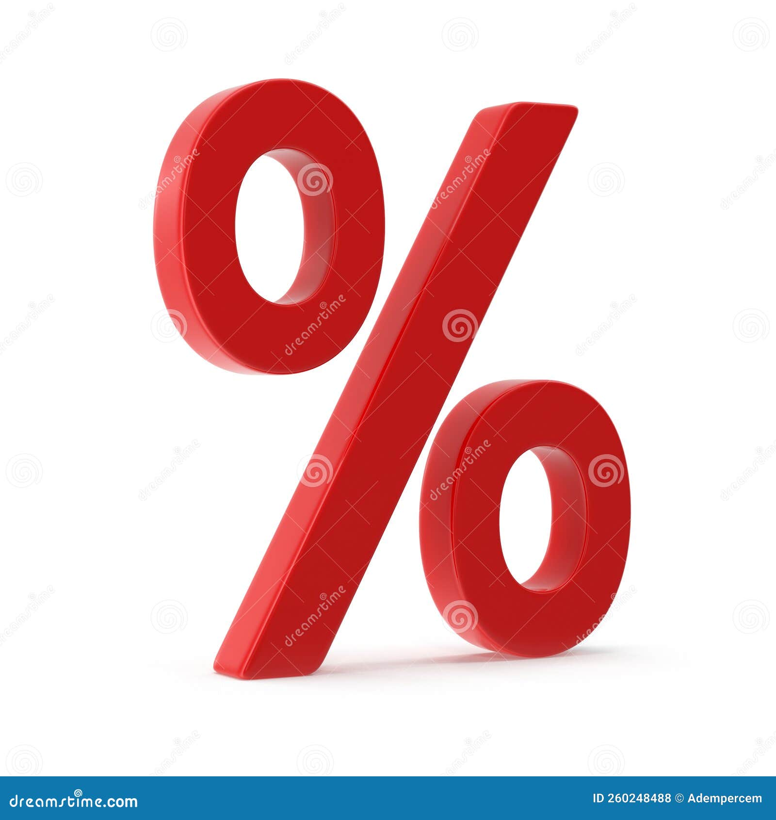 Red Percentage Symbol stock illustration. Illustration of percent ...