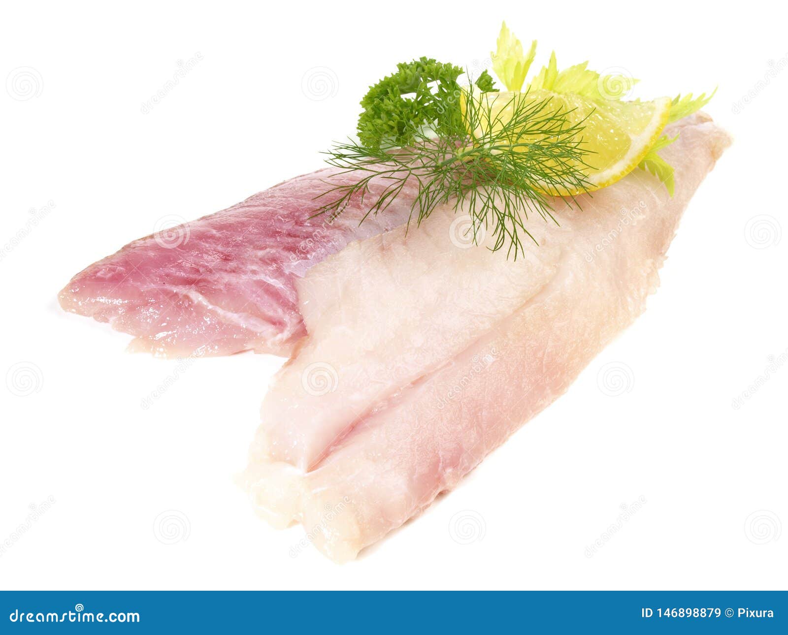 Red Perch Fillet on White stock image. Image of cooking - 146898879