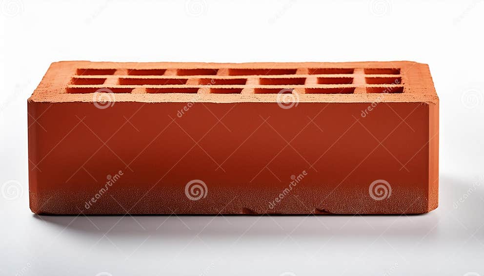 Red Perforated Brick, AI Generated Stock Photo - Image of construction ...