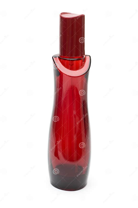Red perfume bottle stock image. Image of colored, liquid - 10199991