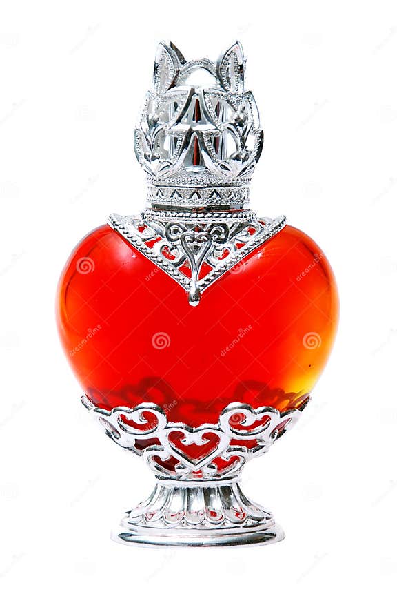 Red perfume bottle stock image. Image of object, wallpaper - 2596633