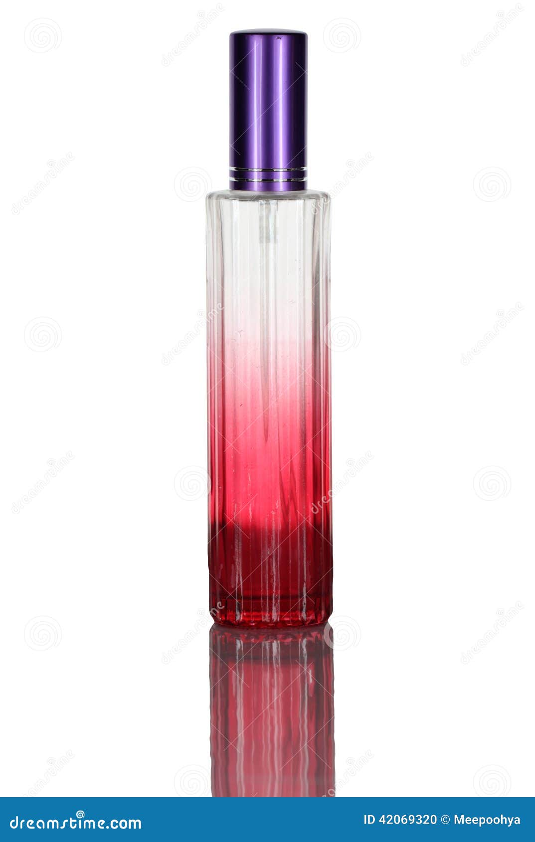 Red Perfume Bottle Isolated. Stock Photo - Image of color, spray: 42069320