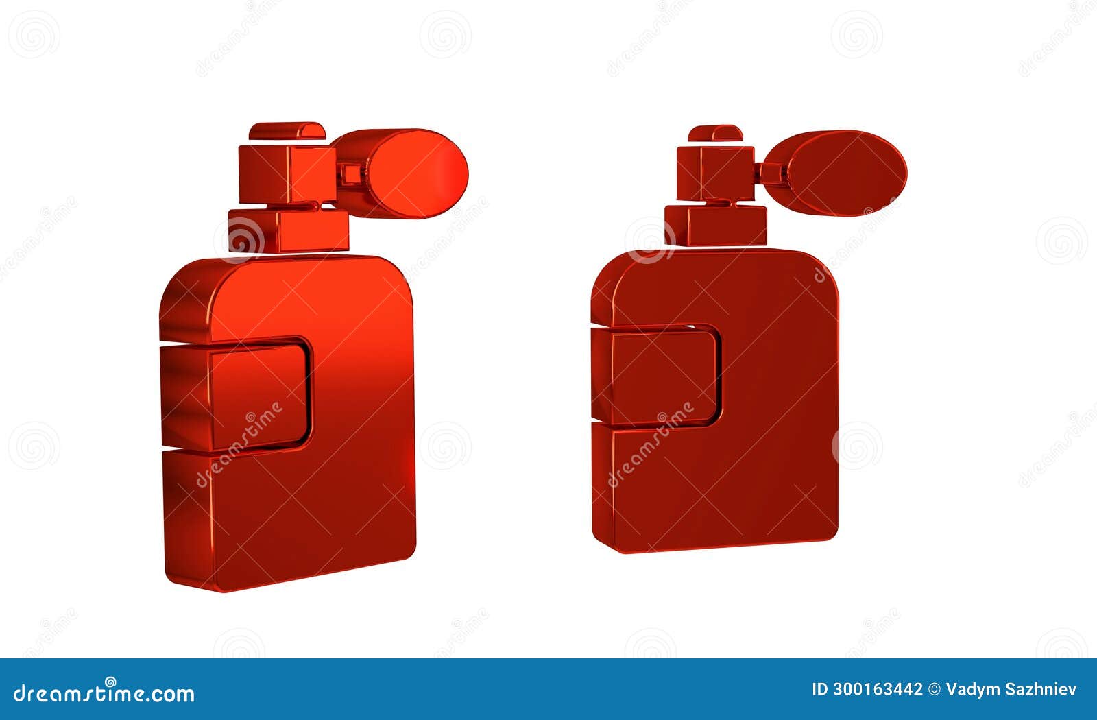 Red Perfume Icon Isolated on Transparent Background. Stock Illustration ...