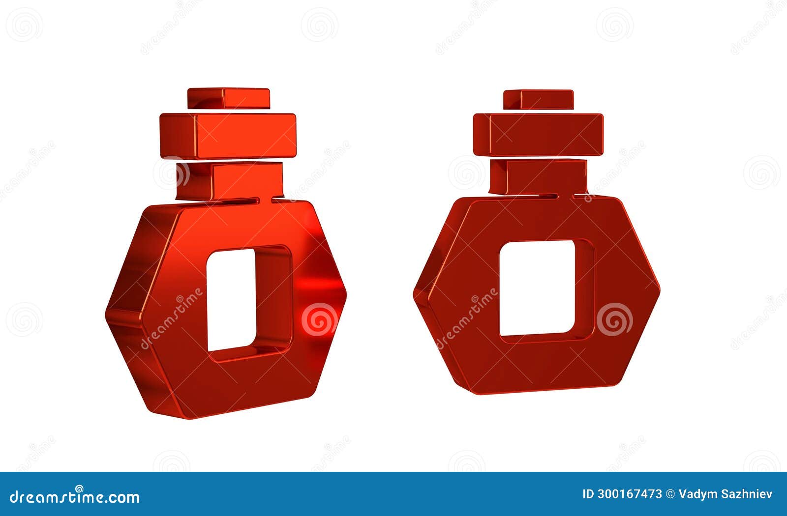 Red Perfume Icon Isolated on Transparent Background. Stock Illustration ...