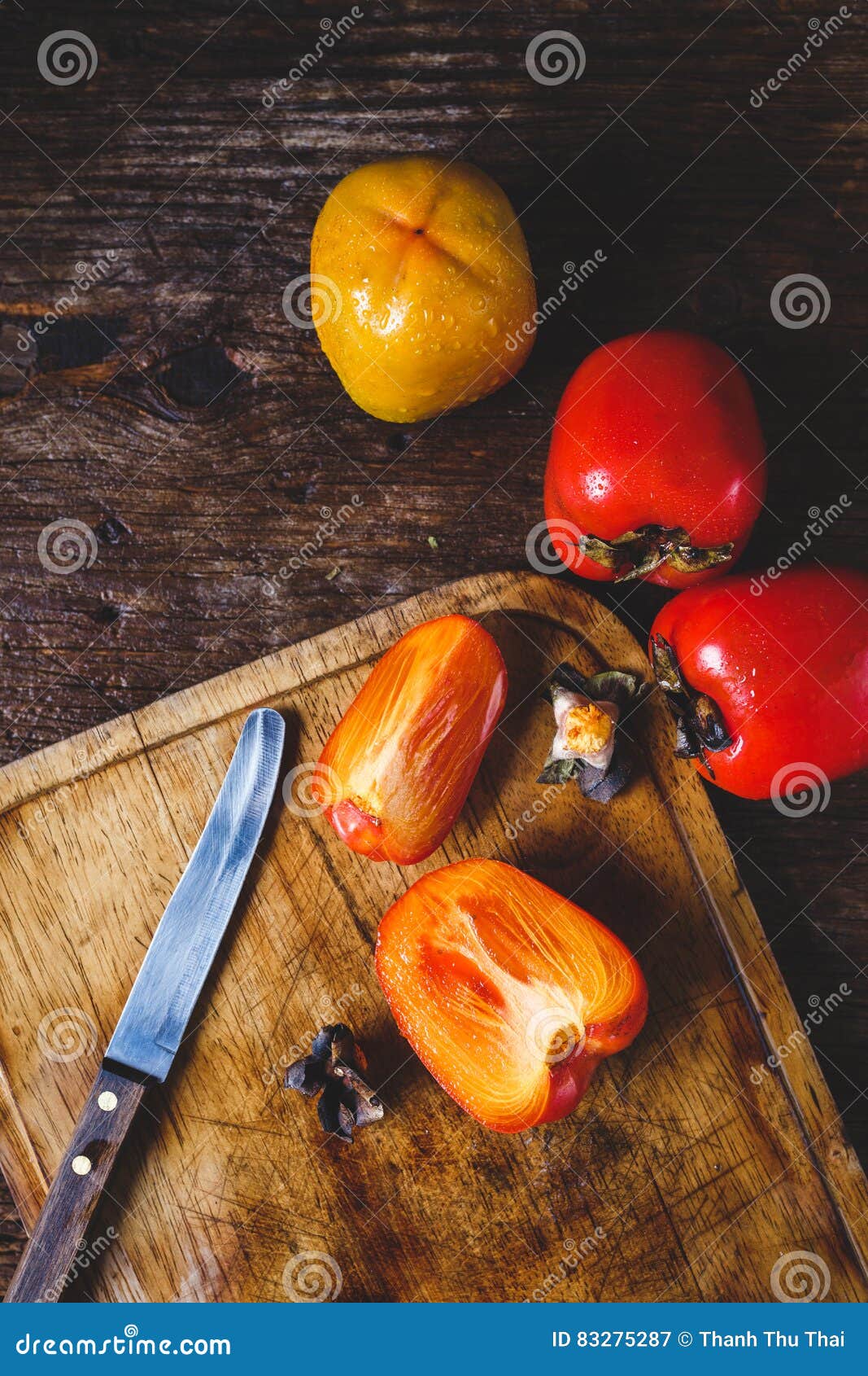 Red Persimmons stock image. Image of diet, classic, background - 83275287