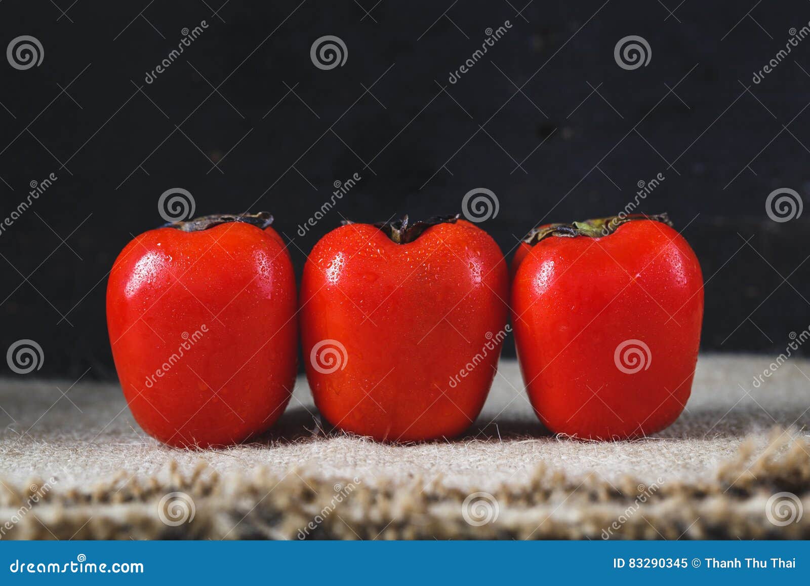 Red Persimmons stock image. Image of nature, classic - 83290345