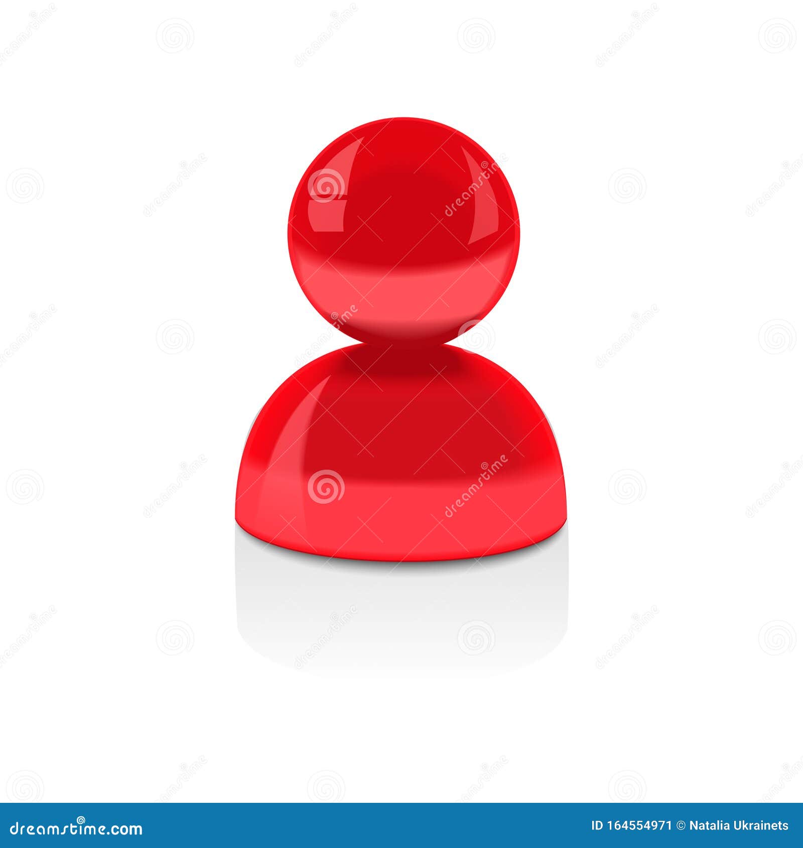 Red person stock vector. Illustration of icon, human - 164554971