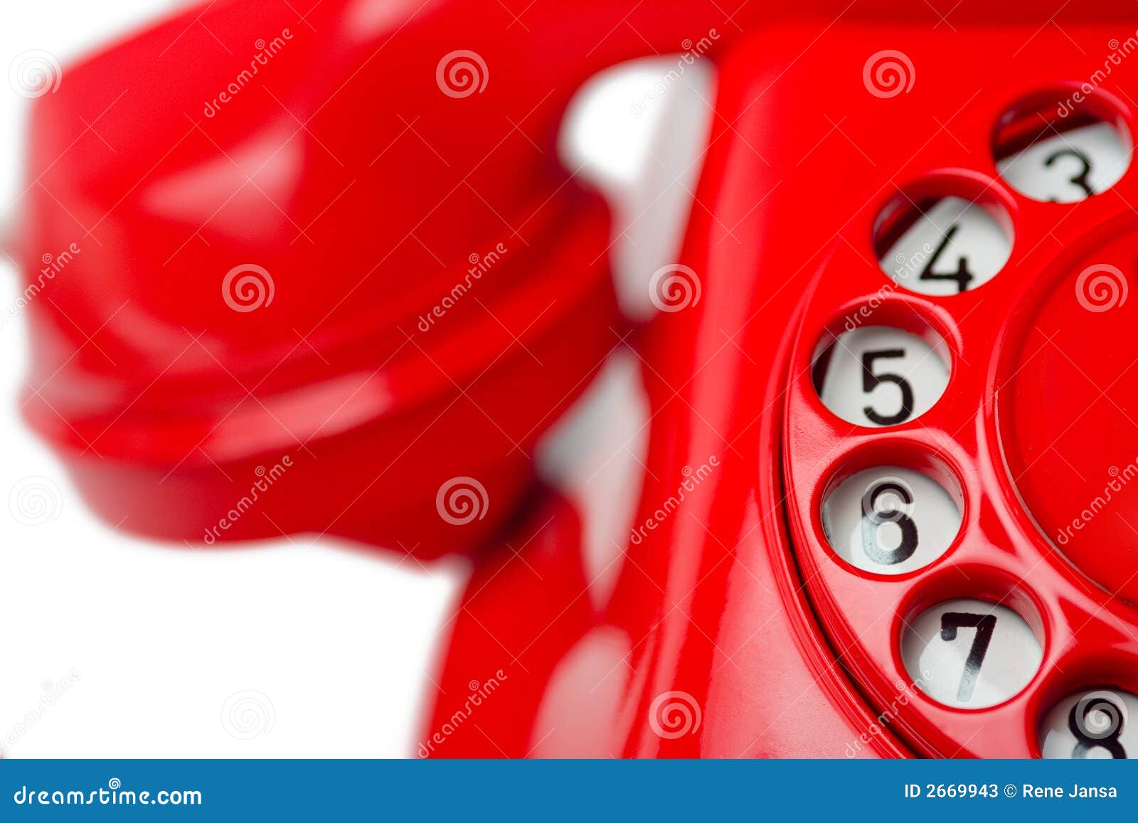 Red phone stock image. Image of telephone, numbers, handset - 2669943