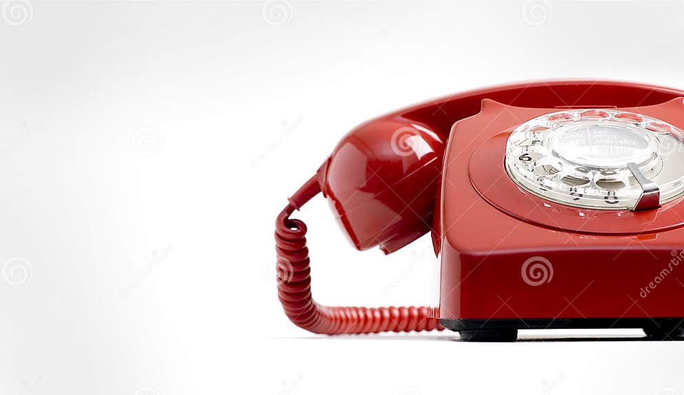 Red phone stock photo. Image of call, retro, dial, phone - 855674