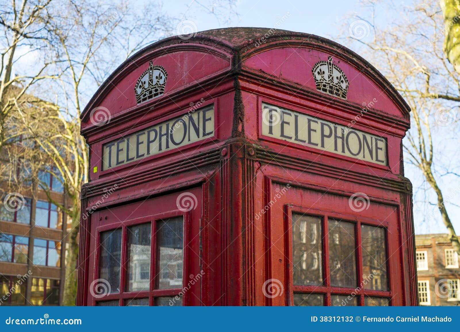 Red phone booth stock photo. Image of crimson, historical - 38312132
