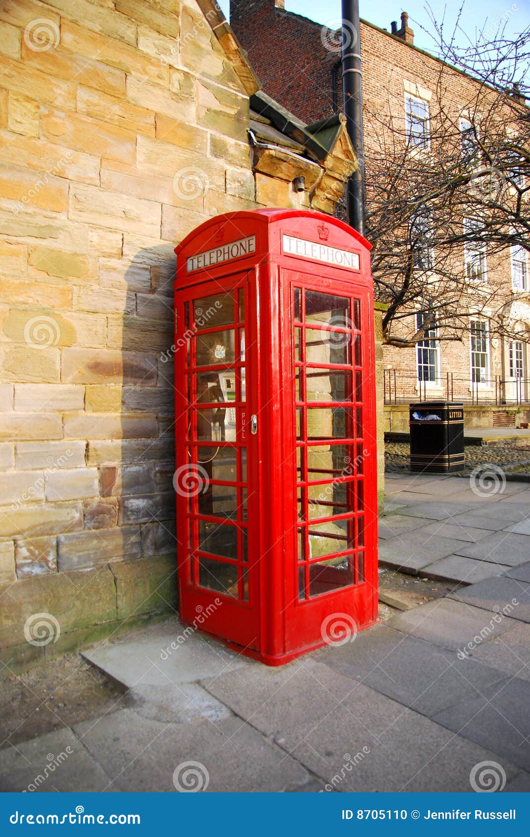 Red Phone Booth stock photo. Image of travel, phone, english - 8705110